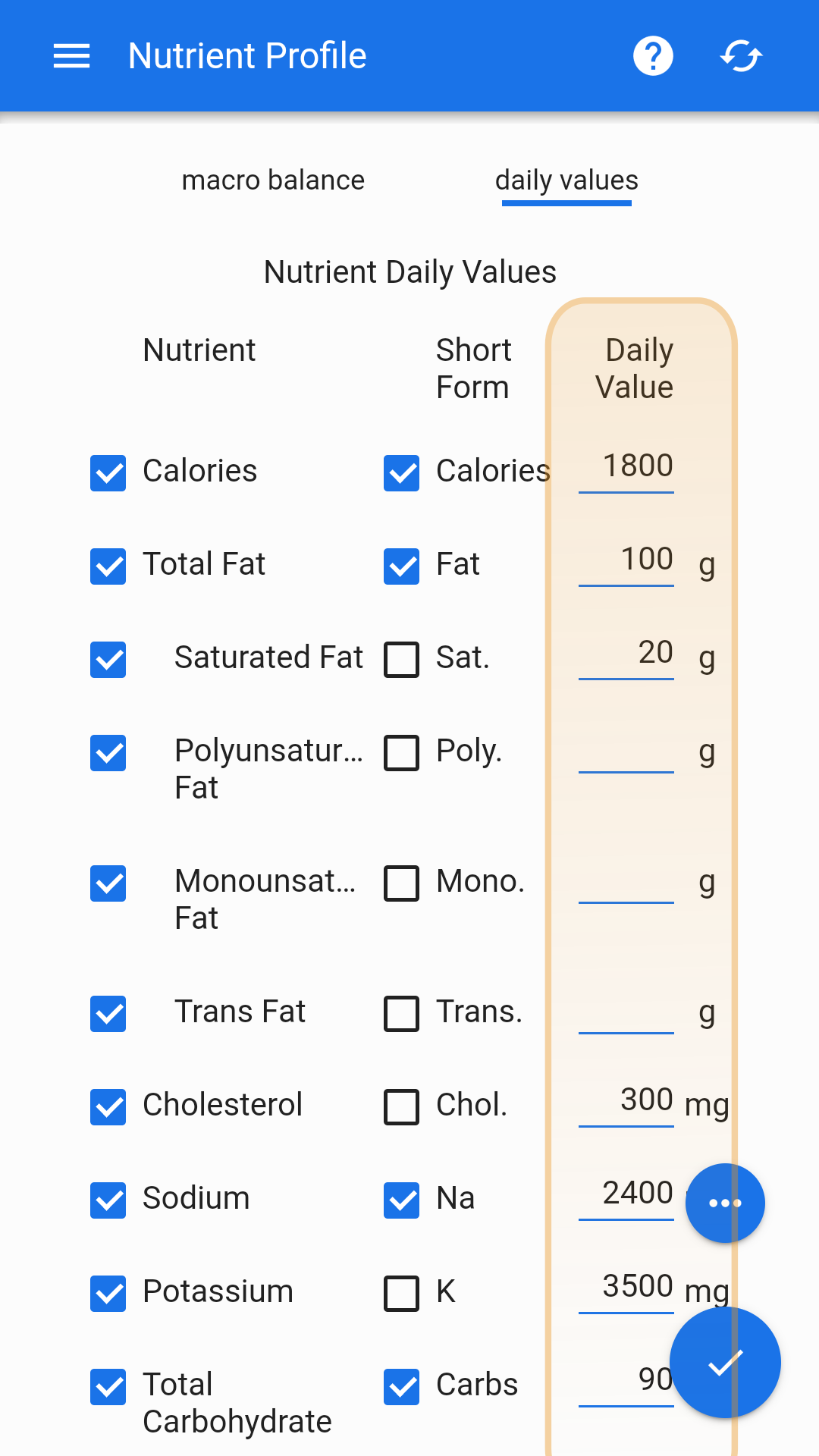 WellBalancedMeal User Guide